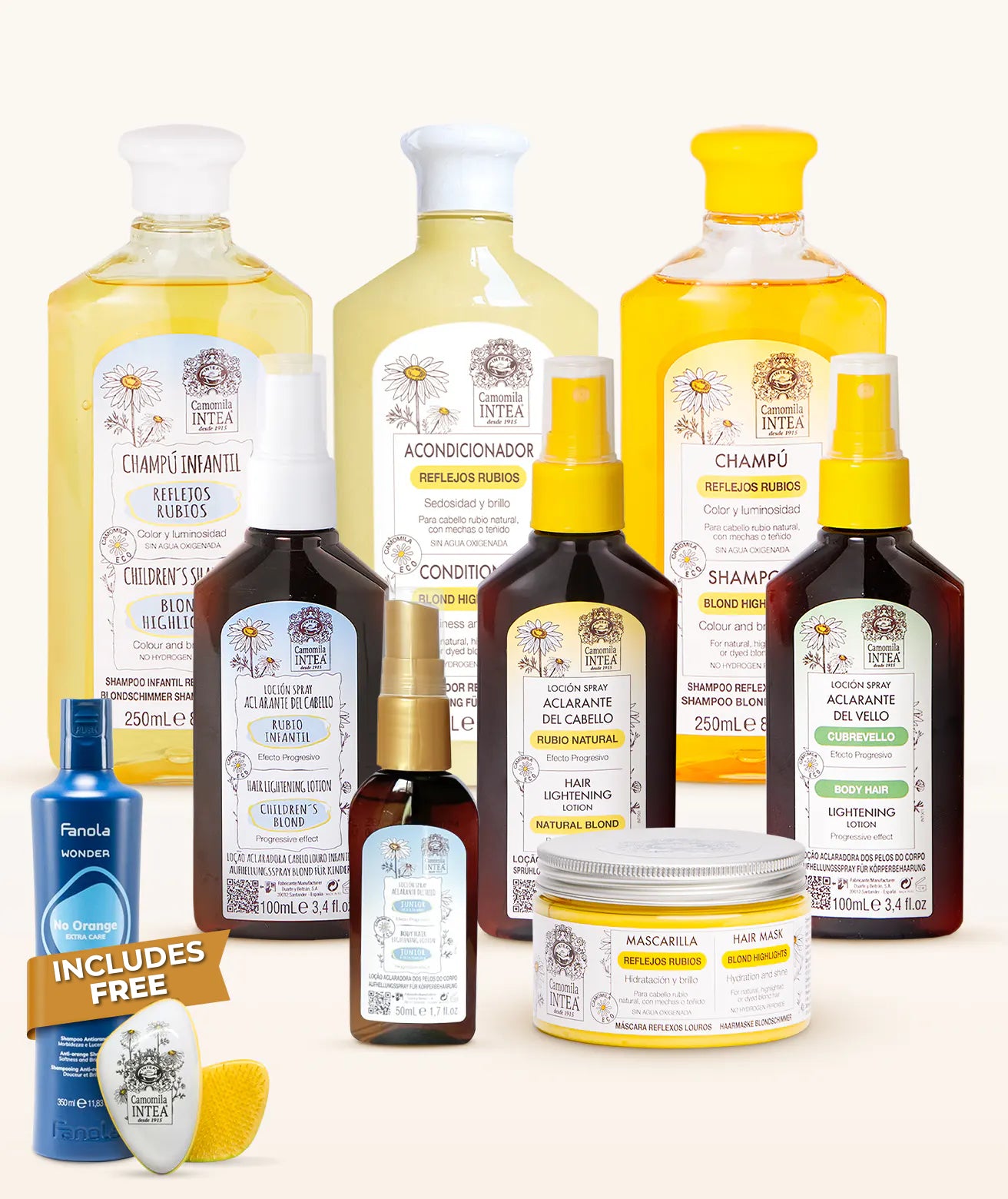 Super Family Pack + Fanola Shampoo and Free Brush – Camomila Intea